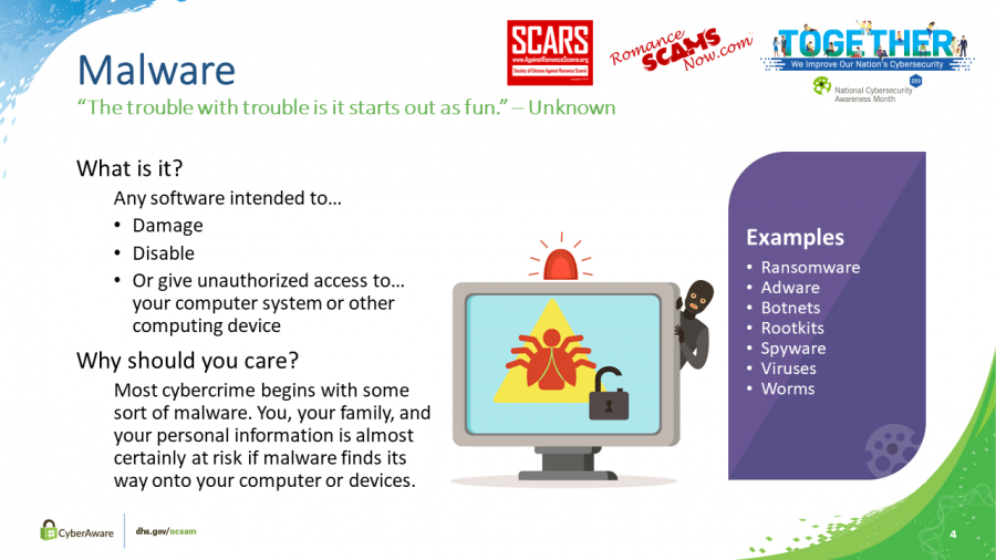 National Cyber Security Awareness Month - October 2018