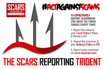 SCARS Reporting Trident Infographic - SCARS™ Anti-Scam Poster