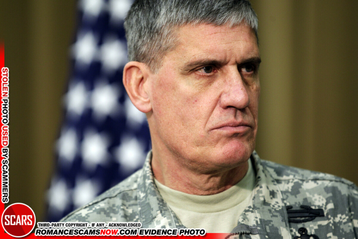 General David M. Rodriguez - Another Stolen Identity Used To Scam Women