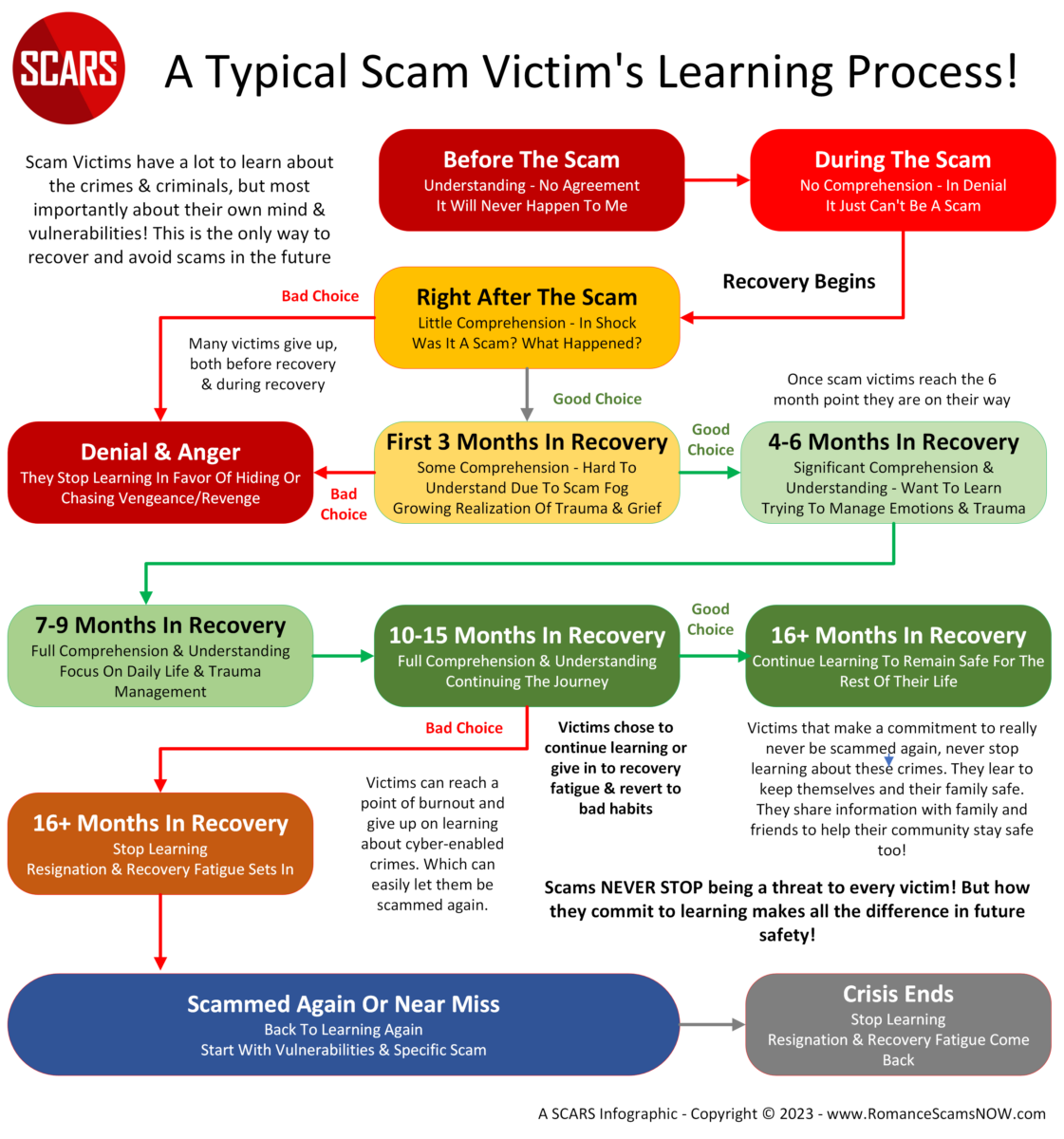 A Typical Scam Victim's Learning Process - A SCARS Infographic On ...